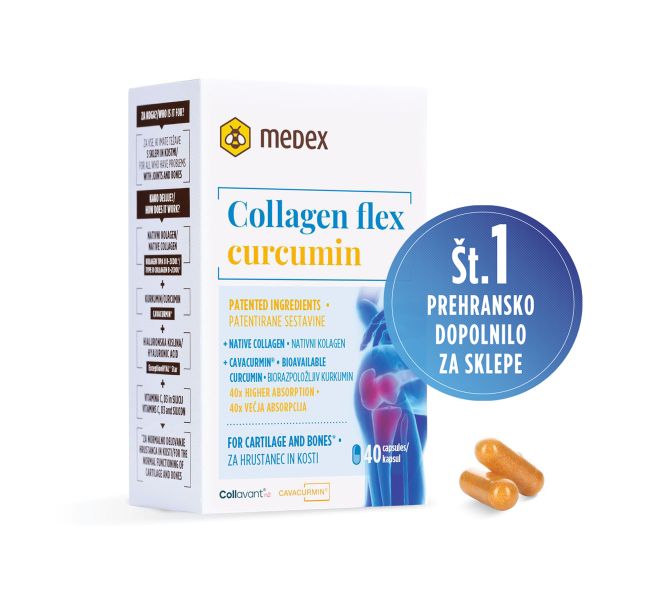 Collagen Flex Curcumin - Najboljši Kolagen za Sklepe | Medex